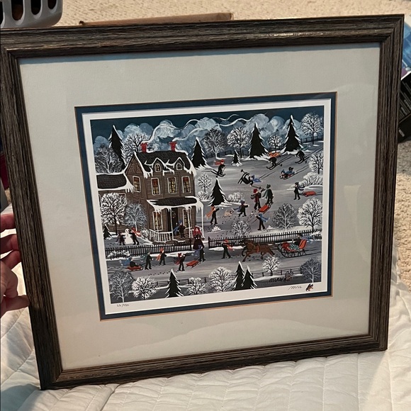 Art | Winter Fun California Artist Ma Rugh Ann Baker Mrs B Print 6295 ...